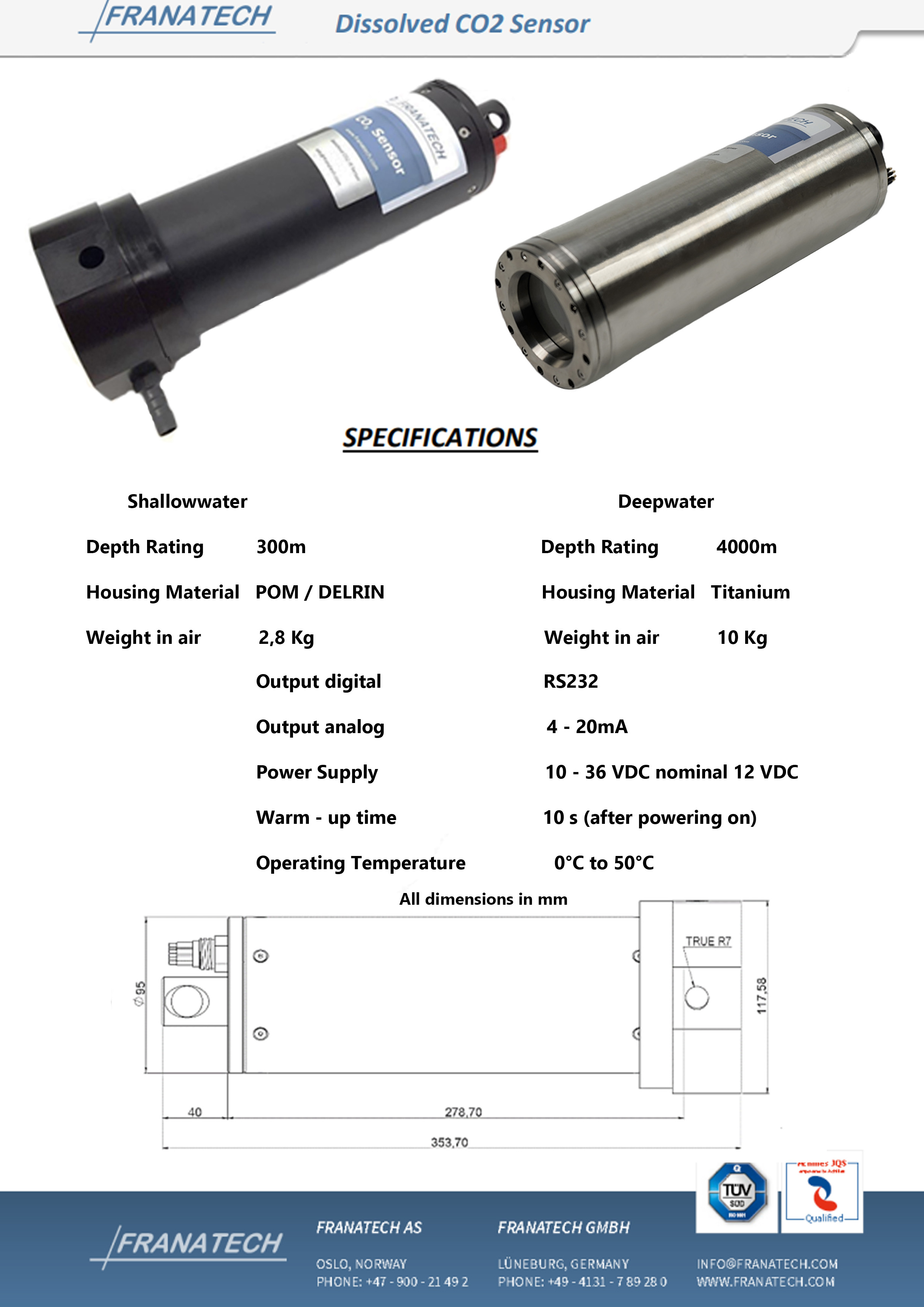 Franatech - underwater gas monitoring | sensors